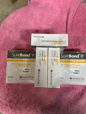 Avantik SL6353-1 SureBond Charged Glass Microscope Slides Clipped ...