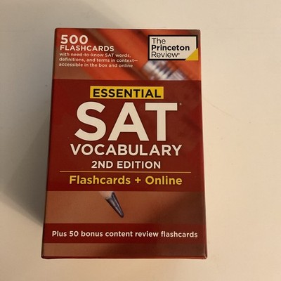 The Princeton Review Essential SAT Vocabulary 500 Essential Vocabulary ...