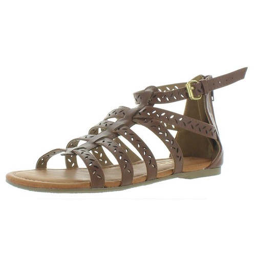 Report Girls Corvin Brown Gladiator Sandals 1 Medium (B,M) Little Kid ...