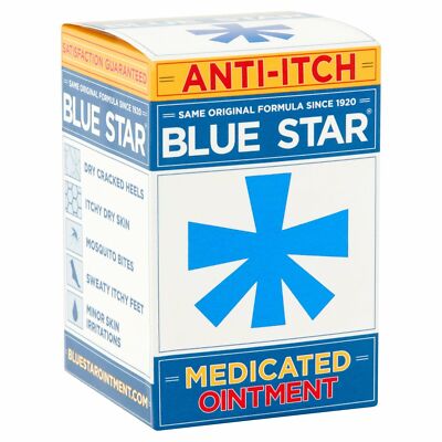 Blue Star Original Medicated Ointment Anti Itch Fast Acting Relief 2 oz ...