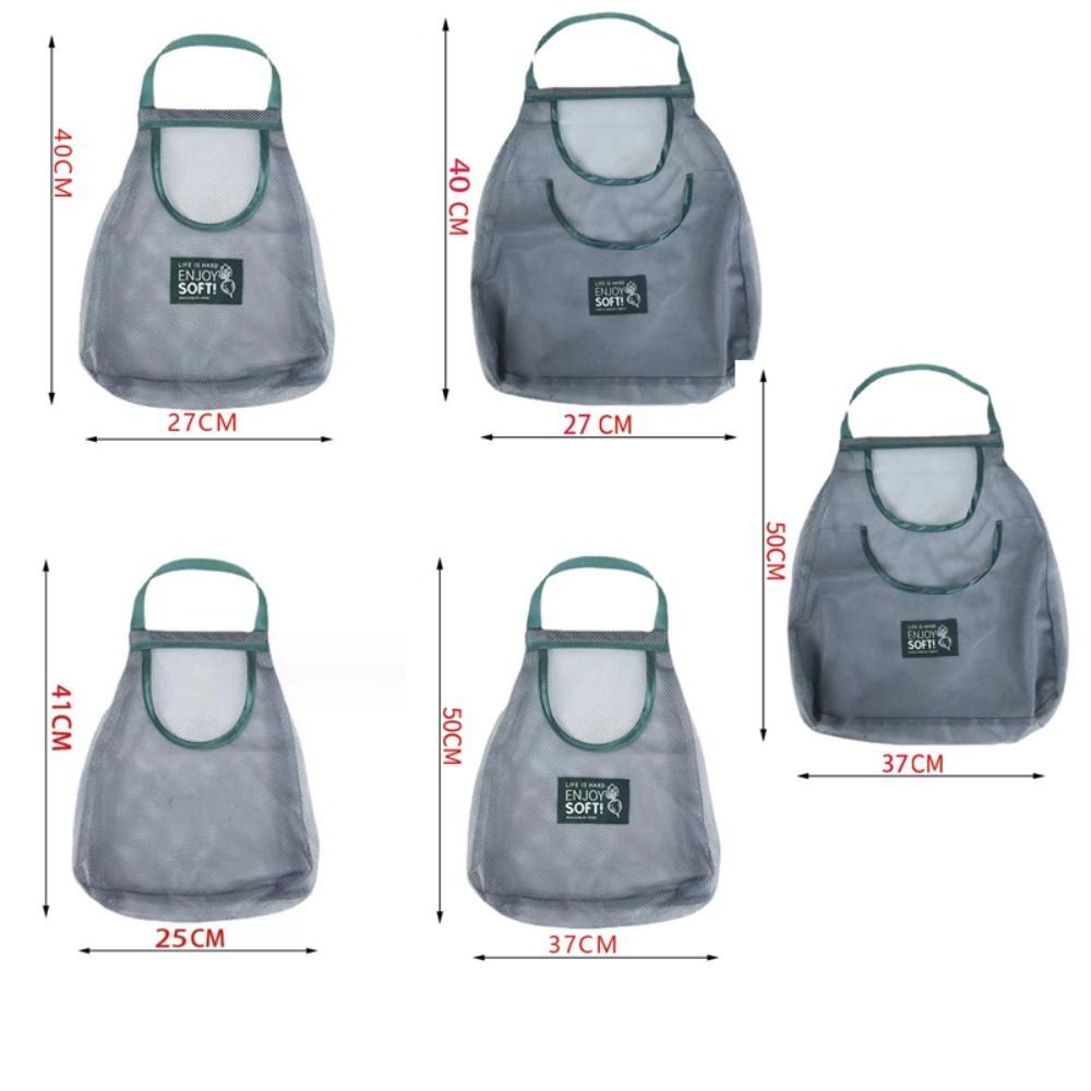 Wall Mounted Kitchen Hanging Mesh Bag Polyester Storage Bag | eBay ...