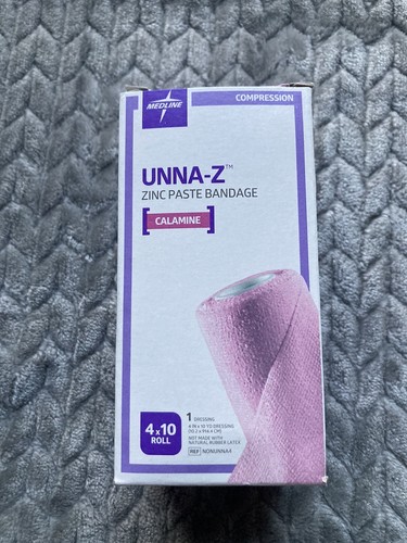 Medline Unna-Z Zinc Paste Bandage 3"x10 yd Calamine Compression Wound ...