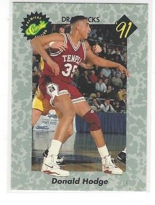 1991 CLASSIC BASKETBALL DRAFT PICKS DONALD HODGE #23 - TEMPLE | eBay