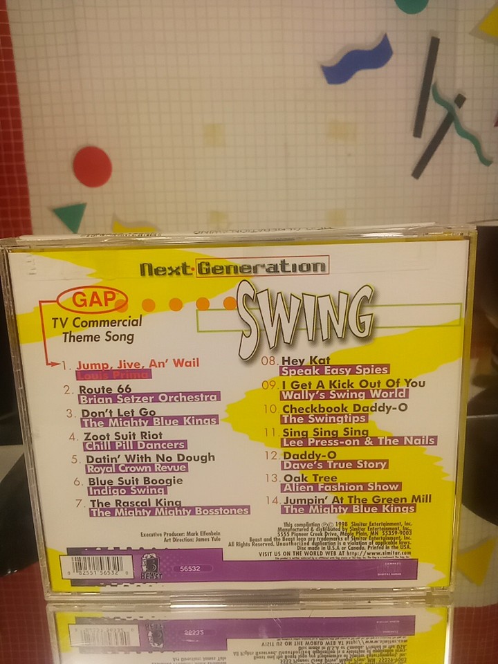 Next Generation Swing be bop 90s Brian setzer Bosstones Simitar comp CD ...