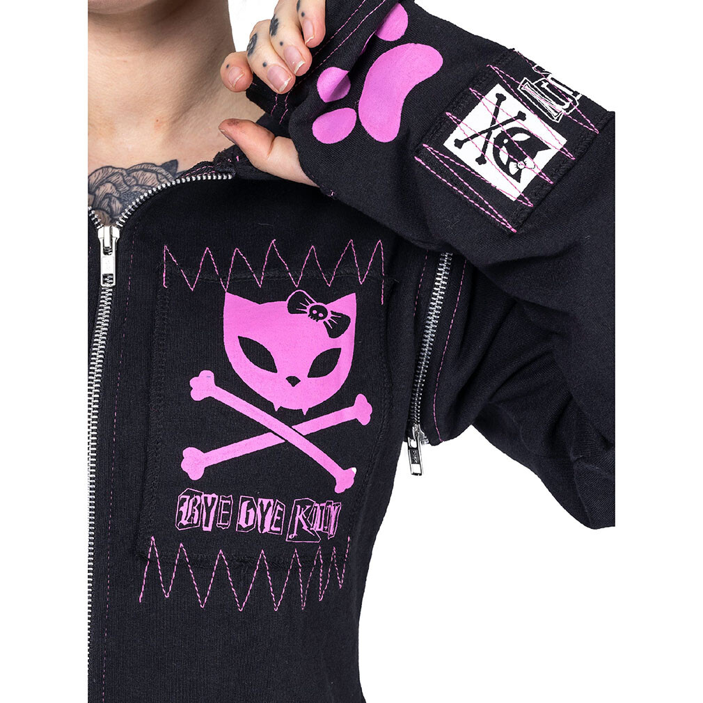 Bye Bye Kitty Kapuzenjacke BBK Killer Hood Cute Kawaii Cosplay Katze Cat Neko | eBay.de