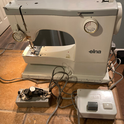 Rare Elna Sewing Machine Type 11C with Boco Zig Zag Attachment HTF | eBay