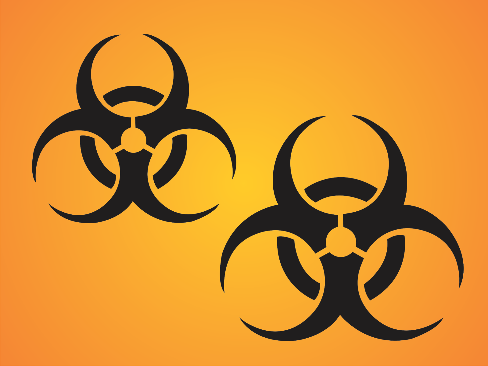 Stencil Bio Hazard Caution Danger Poison Zombie Symbol Tattoo DIY Art ...