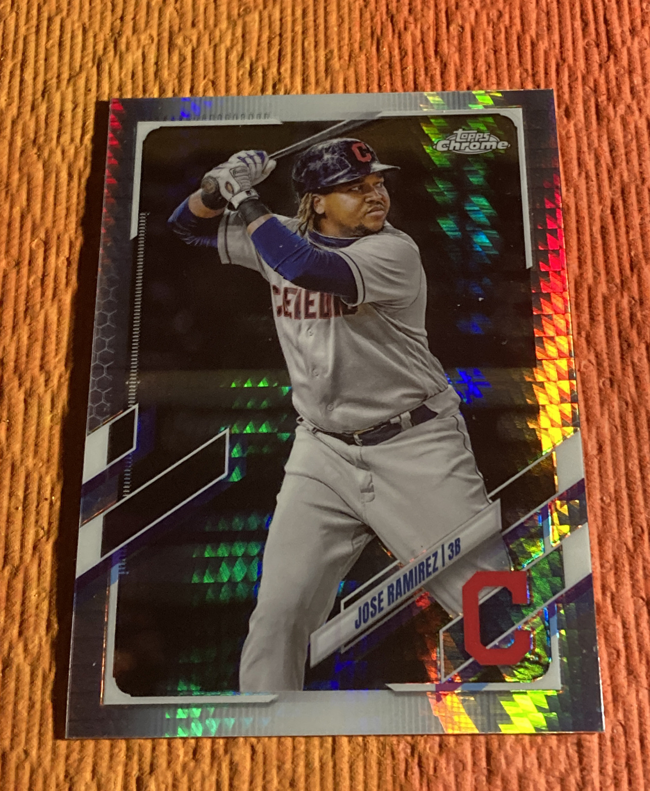 2021 Topps Chrome Jose Ramirez Prism Refractor Card #195 Guardians | eBay