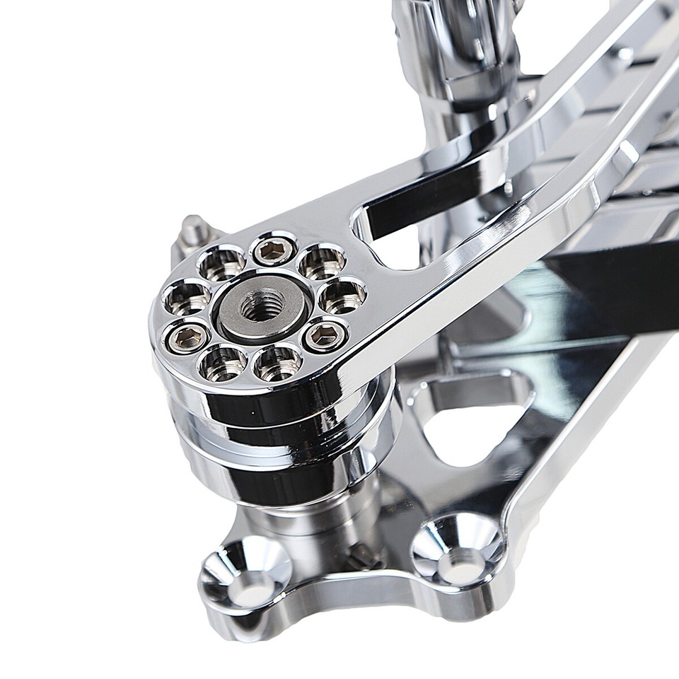 BILLET ALUMINUM CHROME FORWARD CONTROL KITS FOR HARLEY SOFTAIL FATBOY ...