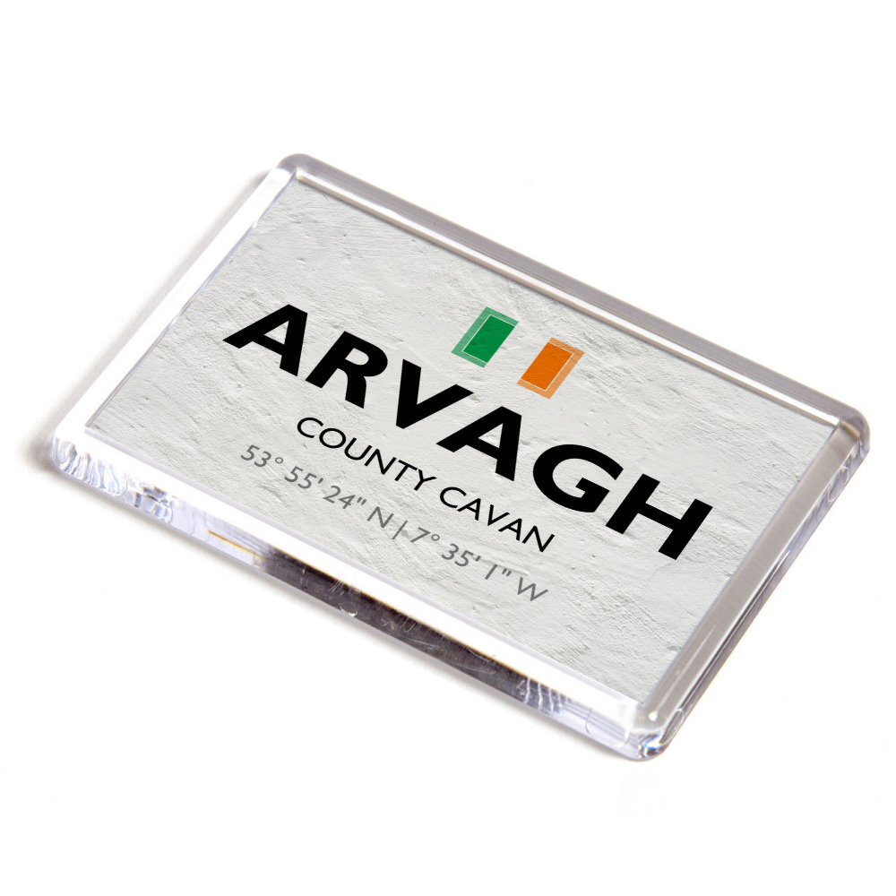 FRIDGE MAGNET - Arvagh - County Cavan - Ireland - Lat/Long | eBay UK