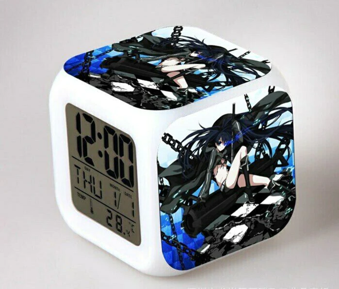 Anime/Manga Black Rock Shooter Digital Clock/Alarm Clock | eBay UK
