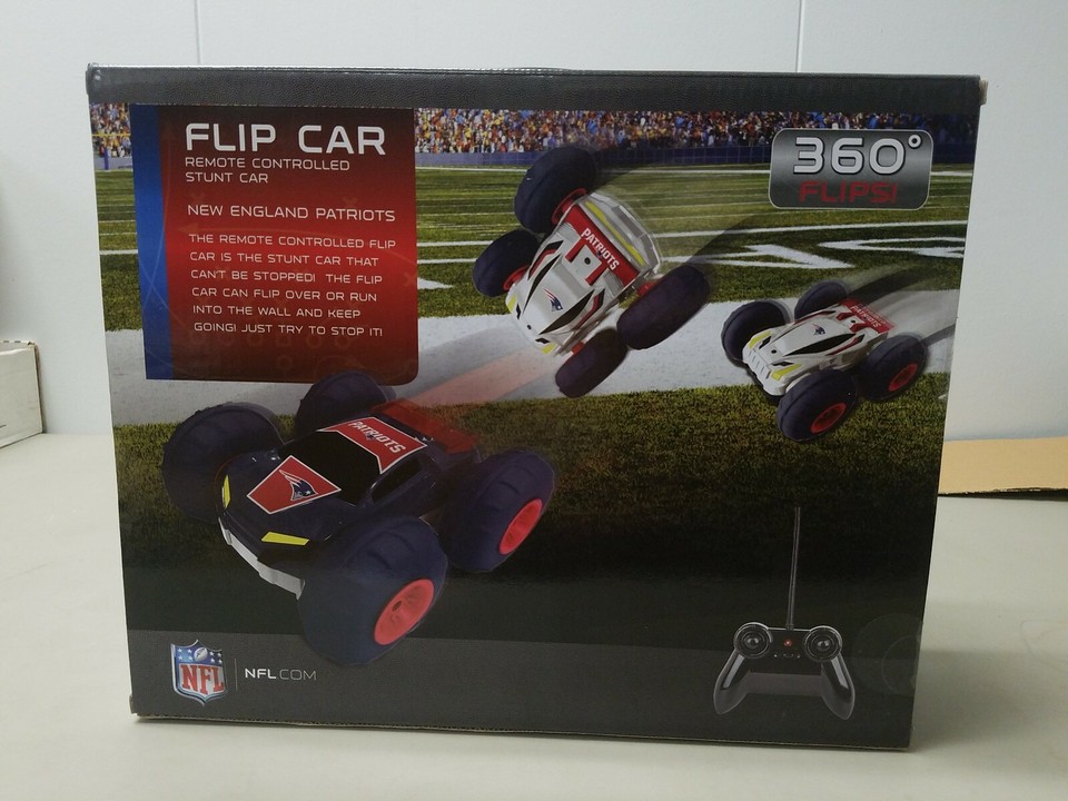 NFL Flip Racer Remote Controlled Stunt Car NEW ENGLAND PATRIOTS New in ...