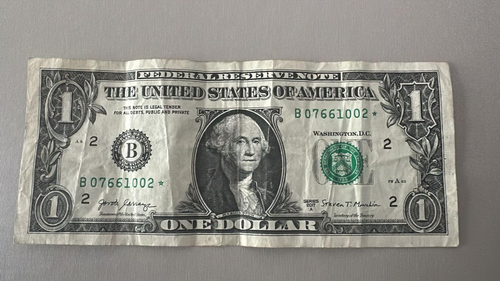 One Dollar Bill Star Note 2017 Serial B | eBay