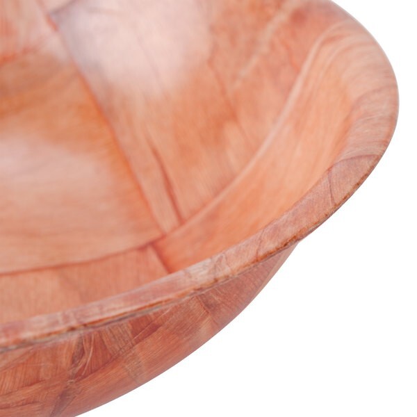12 Inch Wooden Woven Salad Bowl, Wood Round Serving Bowl | eBay