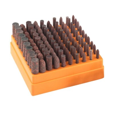 100Pcs Rubber Abrasive 3mm Handle Grinding Head for Polishing Rotary ...