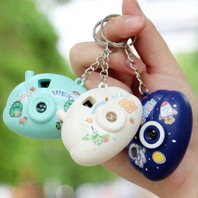 1x Cartoon Animal Mini Projector Camera Keychains Fashion Keyfob Key ...