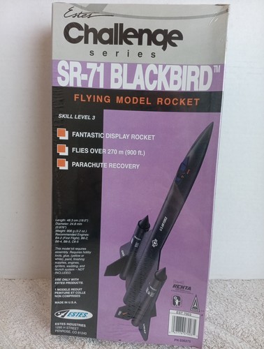 Estes Flying Model Rocket Kit SR-71 Blackbird Challenge Series NIB EST ...