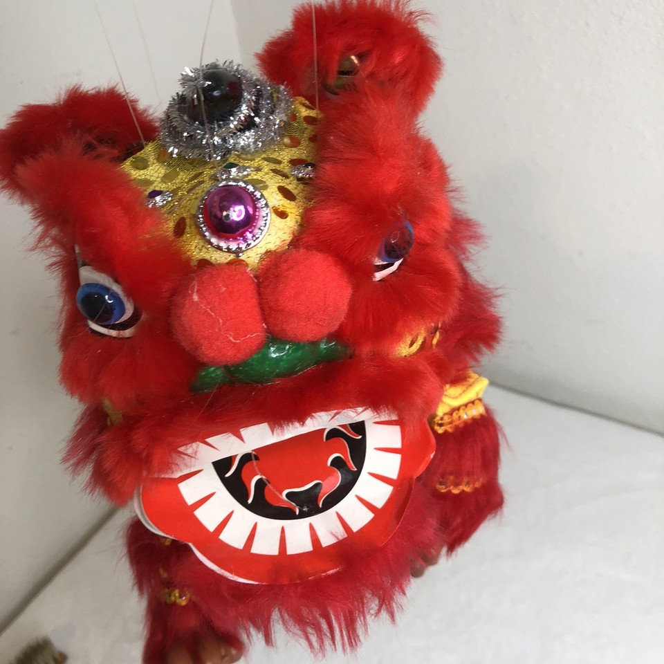 RED DRAGON - FU DOG Walking Puppet Parade Chinese | eBay