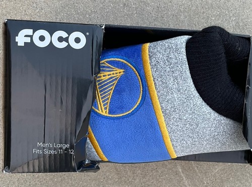 New Foco Golden State Warriors Men’s NBA Basketball Slippers Large 11 ...