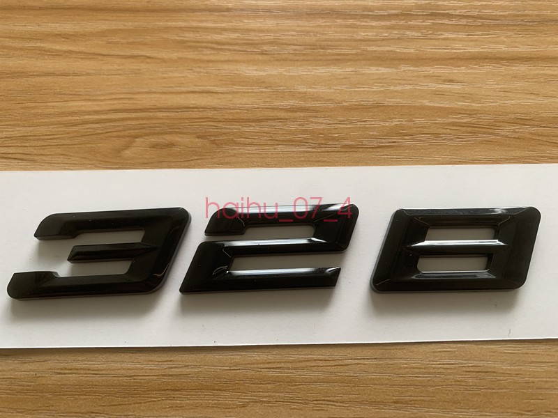 Gloss Black 3D ABS Letters Trunk 328 Emblem Rear Badge for BMW 2017 ...