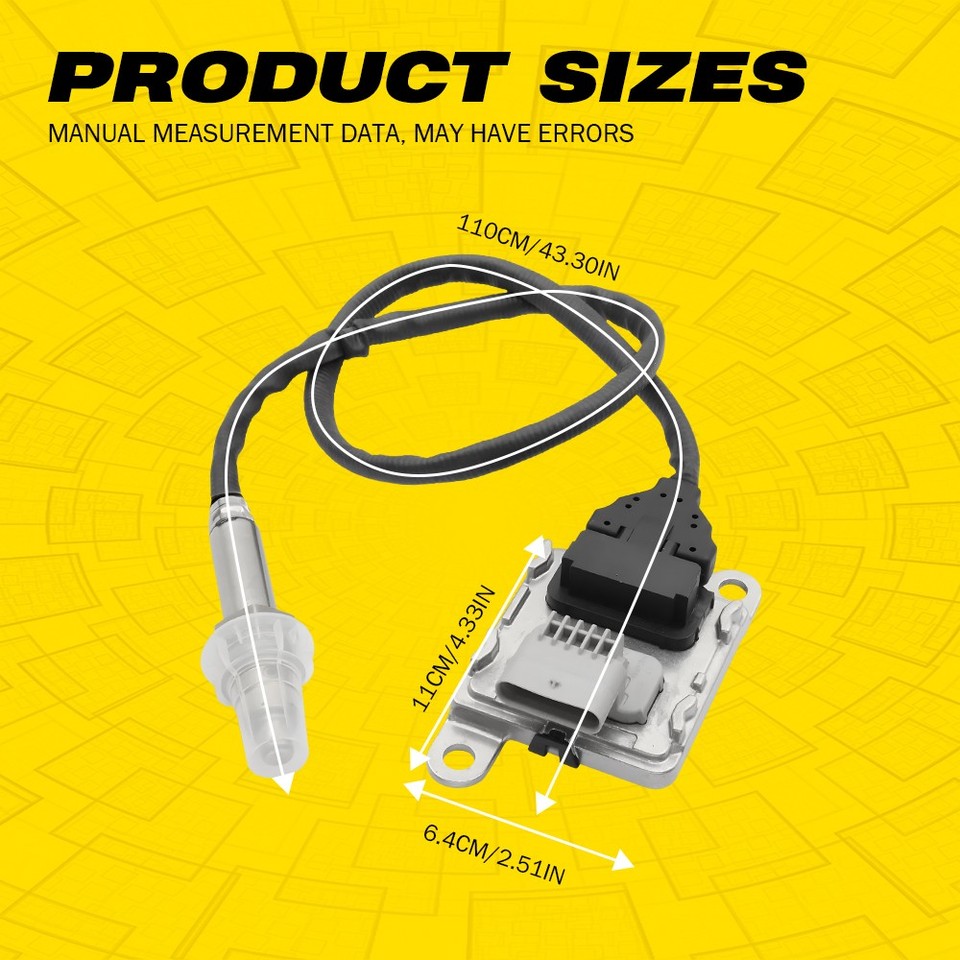 12718676 Nitrogen Oxide NOX Sensor Fit GMC Chevrolet Silverado 2017 ...