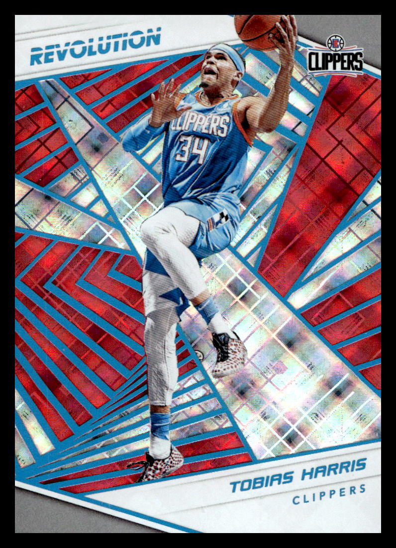 2018 Panini Revolution Sunburst Tobias Harris #20 Cosmic /100 Clippers ...