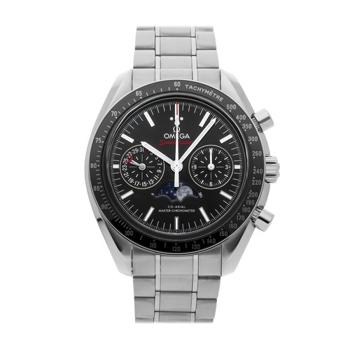 Omega Speedmaster Moonphase Chrono Steel Auto 44mm Watch 304.30.44.52 ...