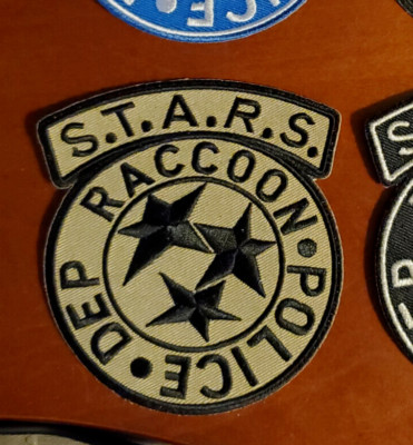 Resident Evil STARS Raccoon Police Tan Camo Logo 4" Patch- Mailed from ...