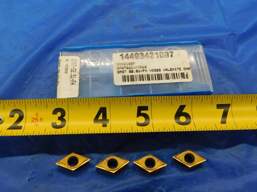 4PCS NEW VALENITE DPGT-32.51-FH VC929 TiN COATED CARBIDE TURNING ...