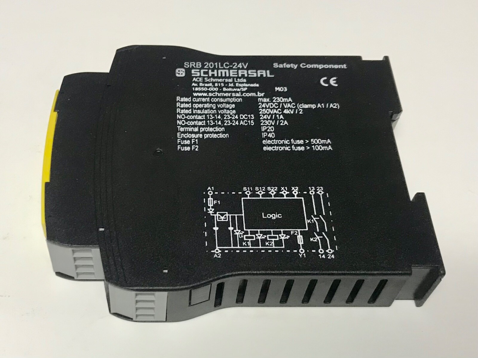 SCHMERSAL PP02 13 00 SRB 201 LC 13631403 Safety Relay PROTECT Module ...