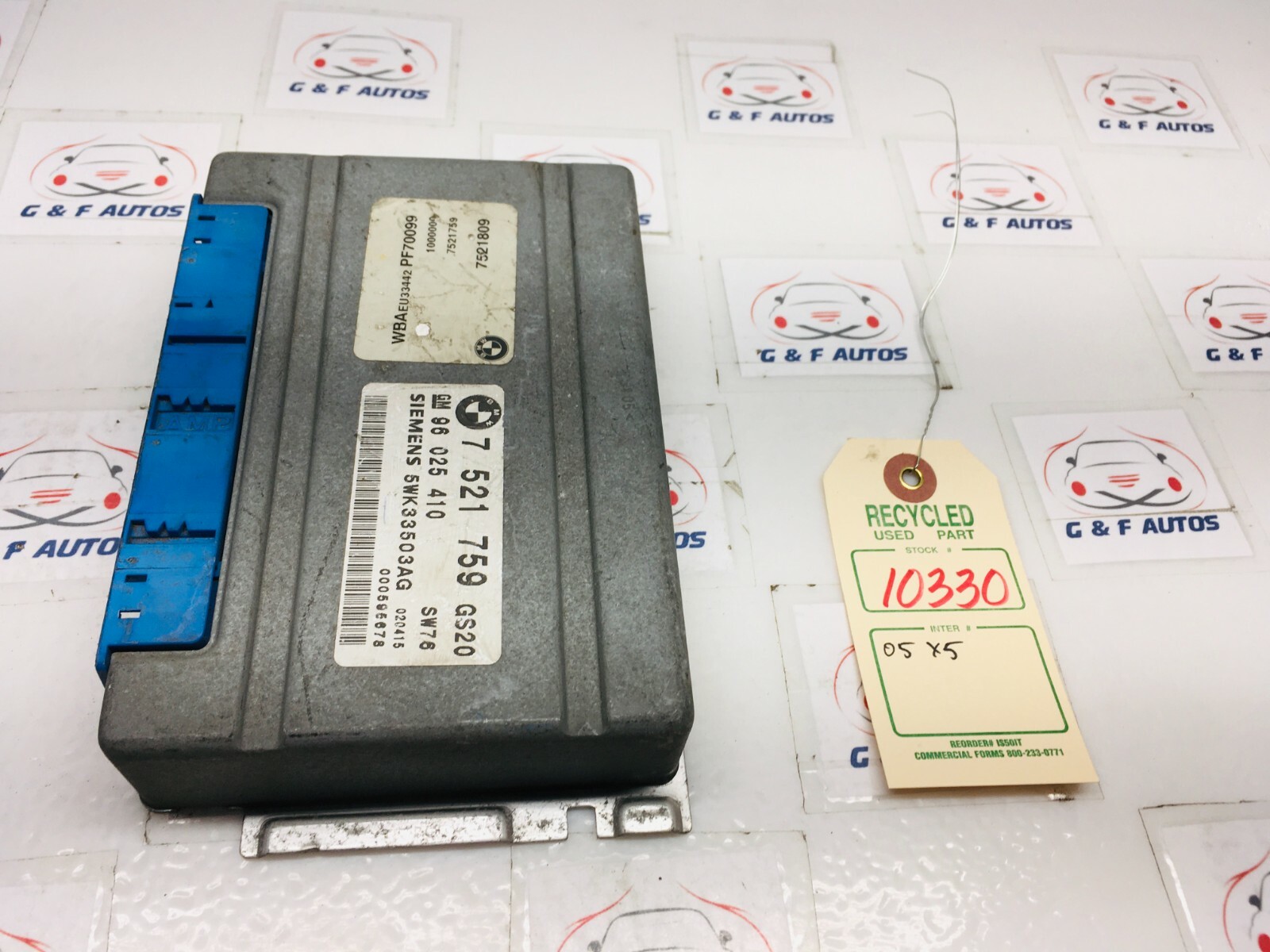 2005 BMW X5 Transmission Control Unit TCU TCM OEM 7521759 #10330 | eBay