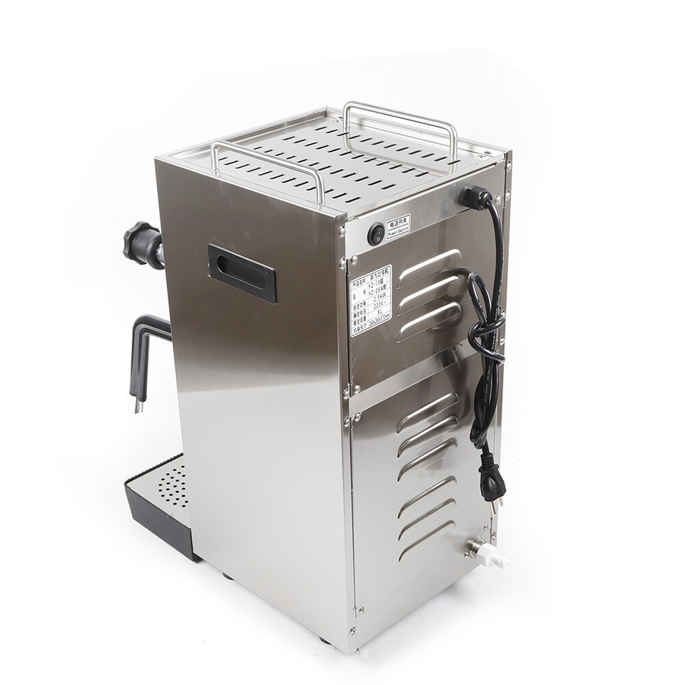 8L Commercial Milk Frother Steamer Full-Automatic Boiling Water ...