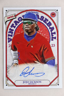 Jojo Jackson - 2023 Onyx Vintage Extended Baseball On Card Autograph | eBay