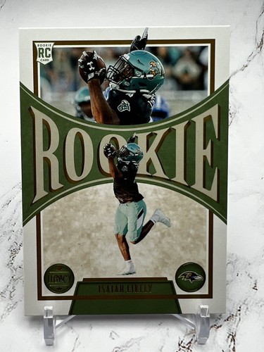 2022 Panini Legacy Card #177 Isaiah Likely Baltimore Ravens Rookie Card ...