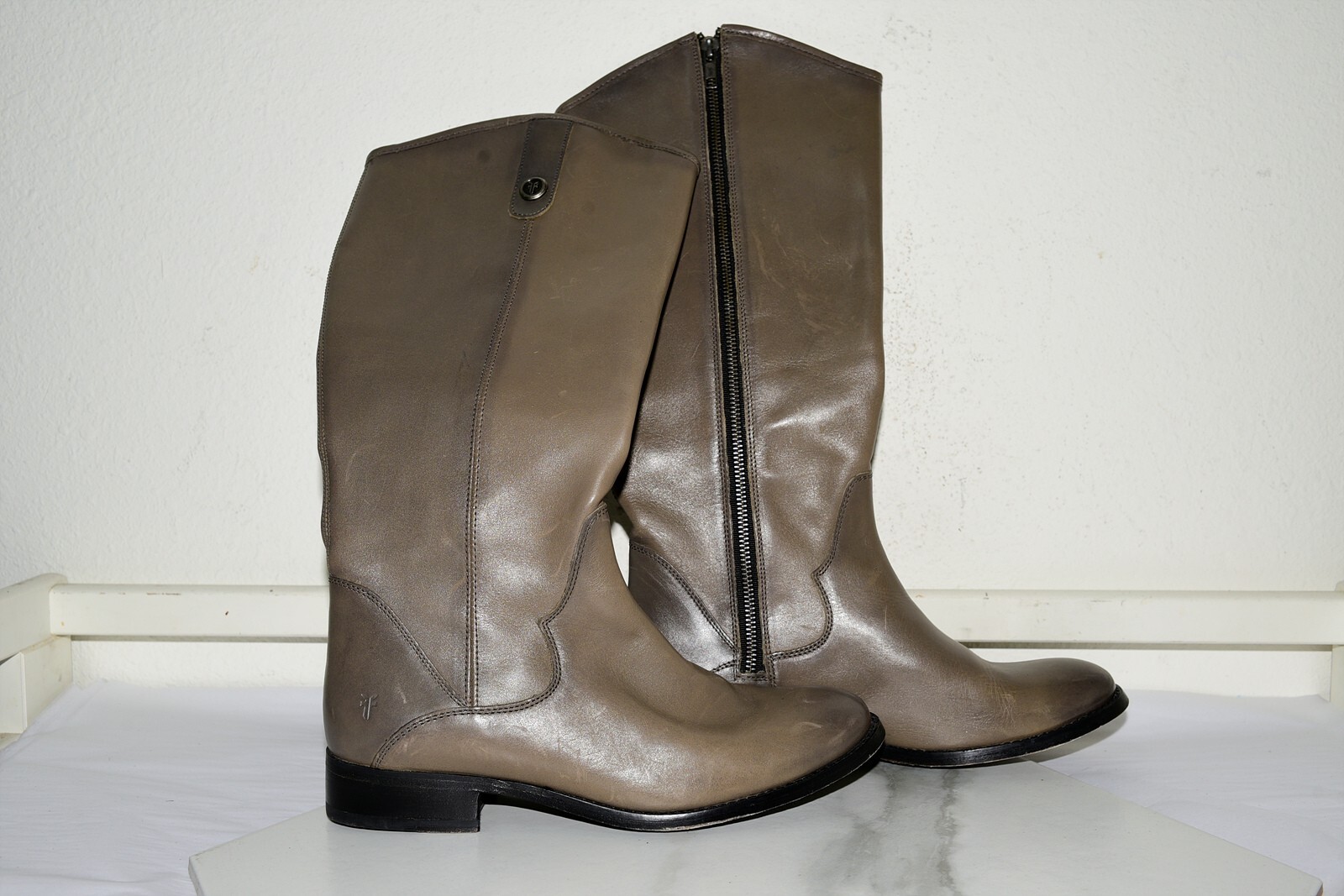 Frye Marissa Medallion Tall Leather Zipper Boot Women… - Gem