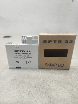 NEW IN BOX OPTO 22 SNAP ANALOG DUAL CHANNEL OUTPUT SNAP-AOV-25 | eBay