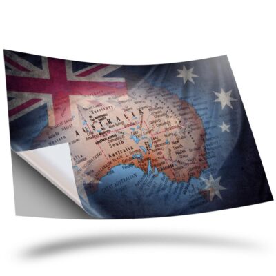 1 x Vinyl Sticker A2 - Australian Flag Map Australia #21170 | eBay UK