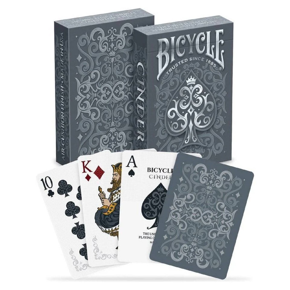 BICYCLE CINDER PLAYING CARDS DECK POKER SIZE AIR-CUSHION FINISH USPCC ...