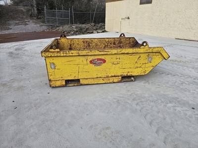 TRASH SKIP PAN LIFTING EYES FORK POCKETS CRANE HEAVY DUTY 102"L X 62"W ...
