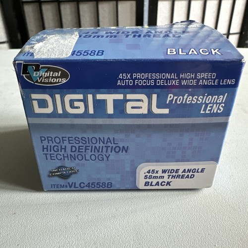 DIGITAL VISIONS HIGH DEFINITION AUTO FOCUS 58mm .45x WIDE ANGLE LENS | eBay