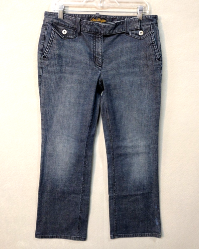 Ann Taylor Modern Fit Women 12 Petite Lindsay Waist Medium Wash Blue | eBay