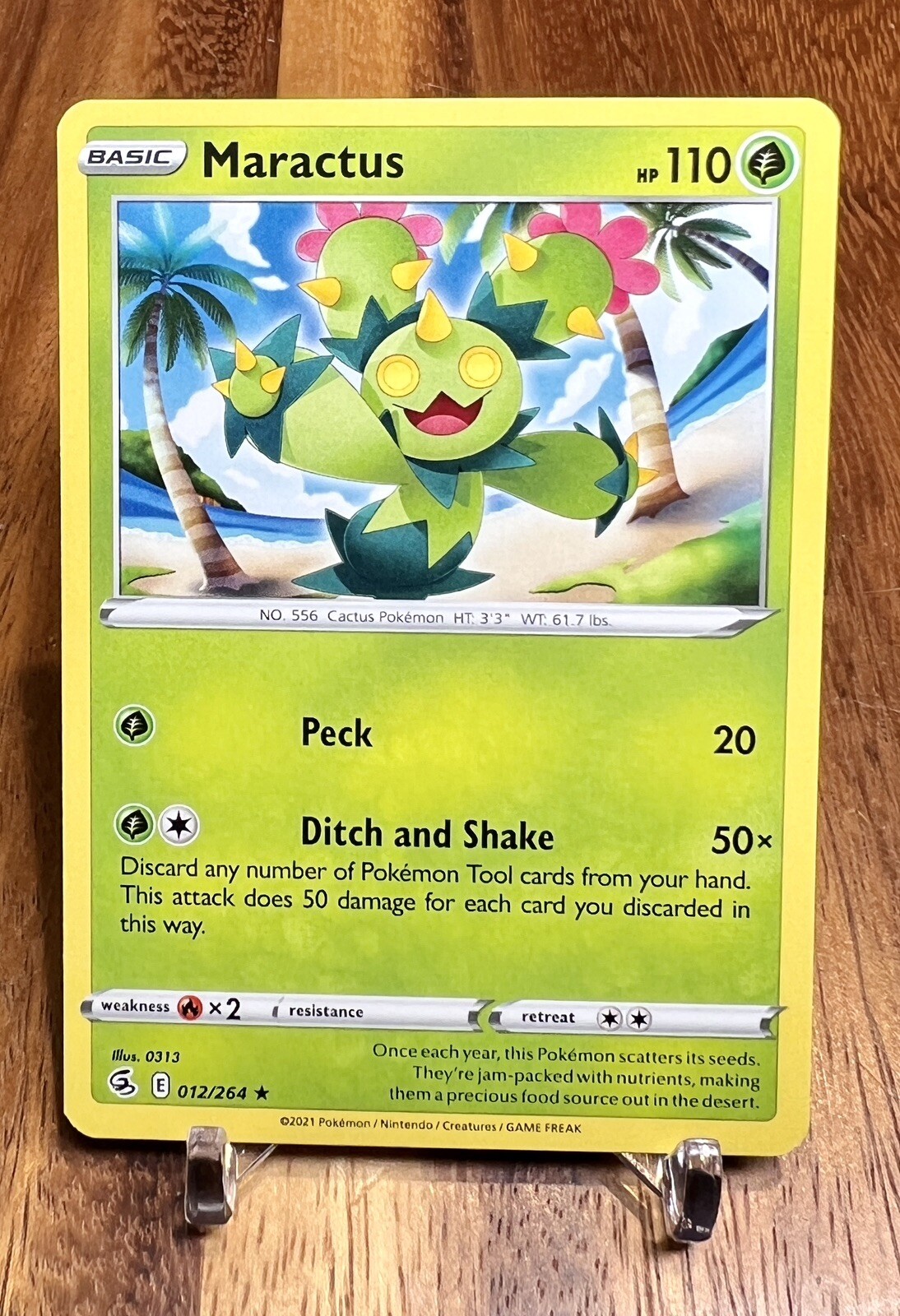 Maractus 012/264 Rare Non Holo Fusion Strike Pokemon Card NM | eBay