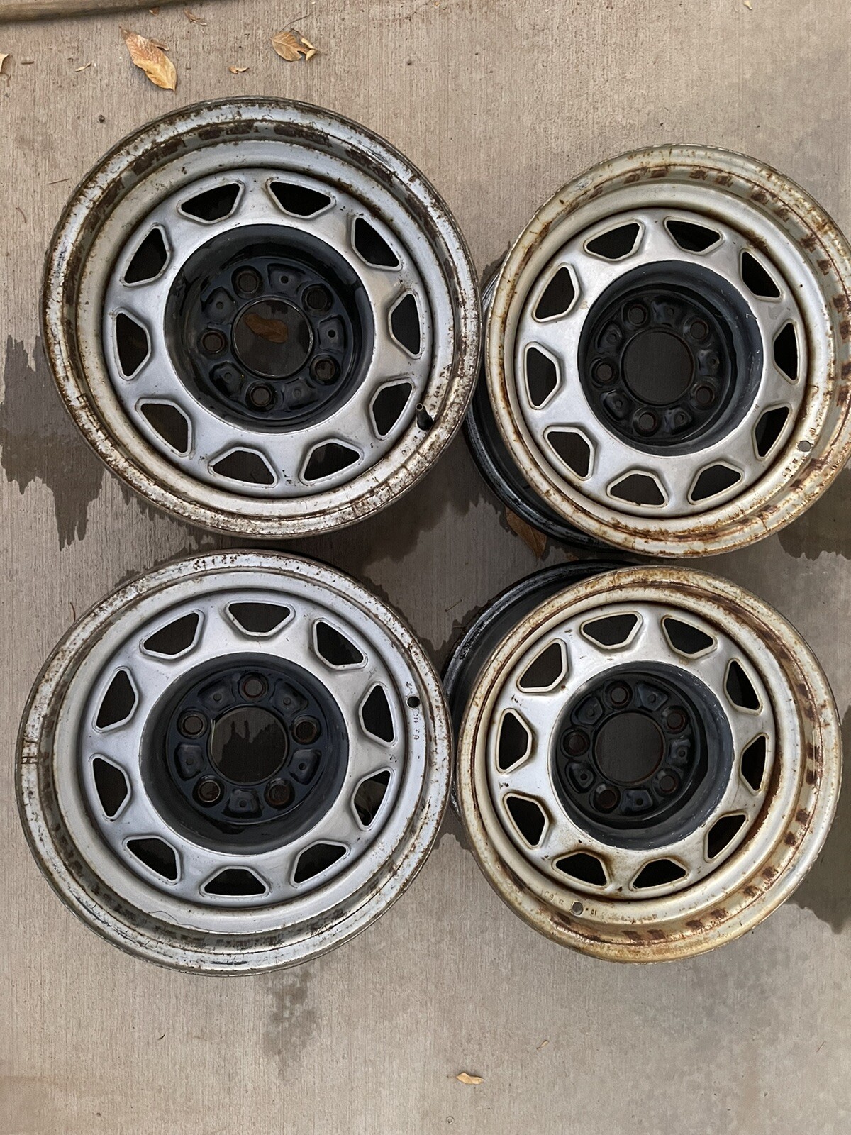 AMC Gremlin Hornet Pacer Factory Rally Wheel Set Rare | Genuine OEM