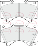 Apec PAD1761 Brake Pad Set for sale online | eBay UK