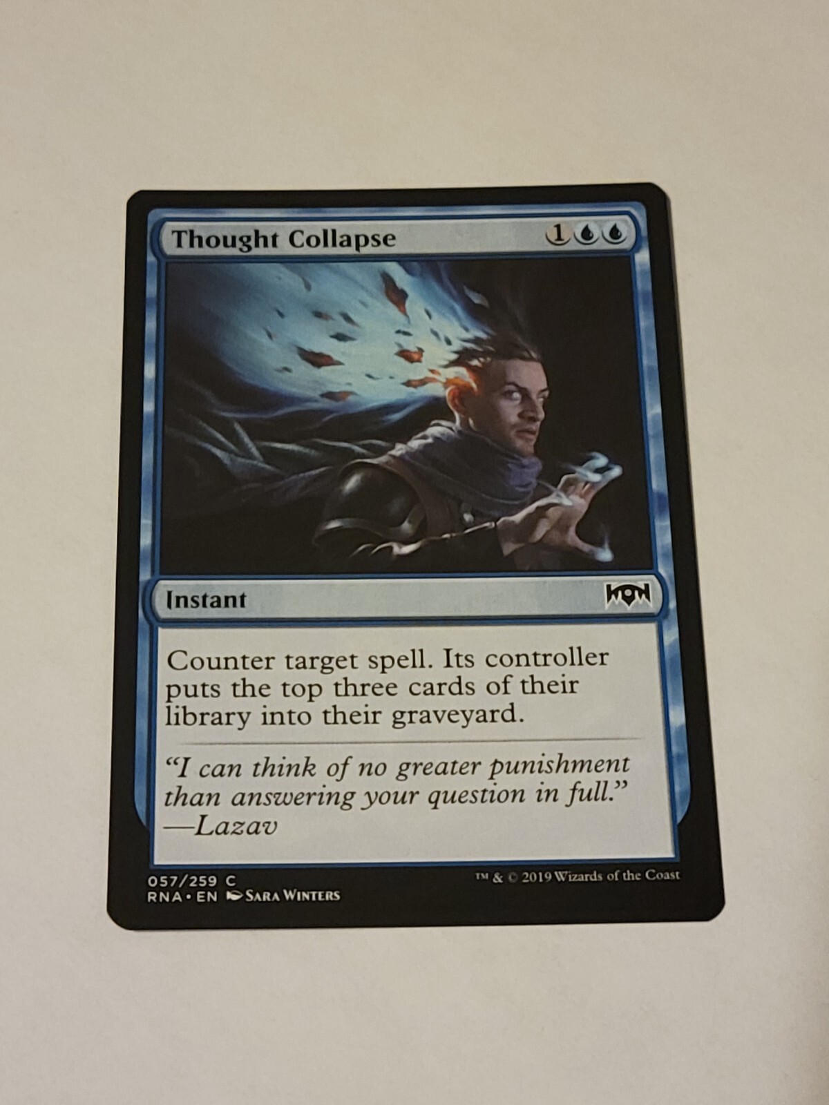 MTG Thought Collapse Ravnica Allegiance 057/259 Regular Common for sale ...