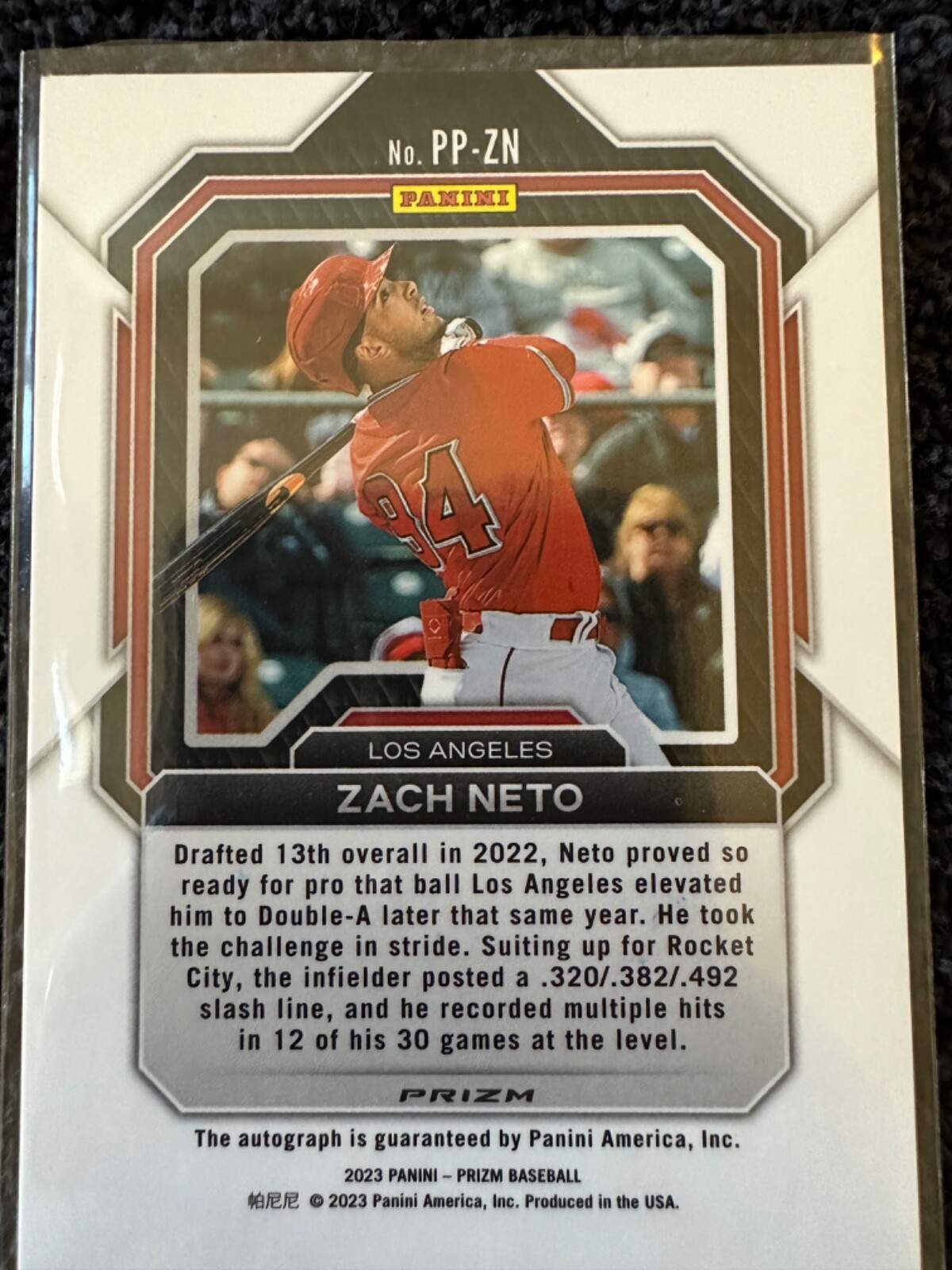 2023 Panini Prizm Baseball Zach Neto Autograph | eBay