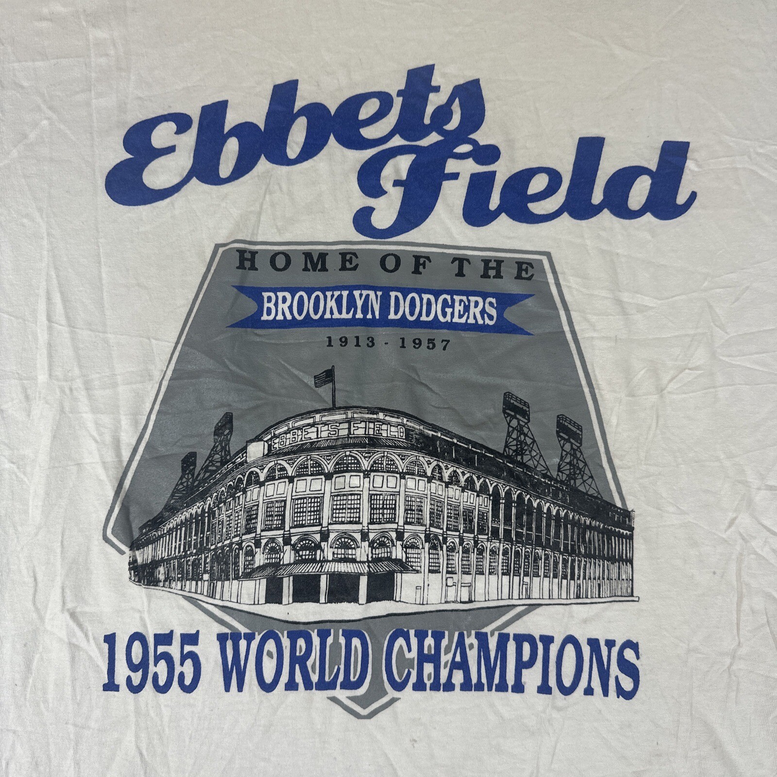 Vintage Anvil Ebbets Field Brooklyn 1955 World Champs… - Gem
