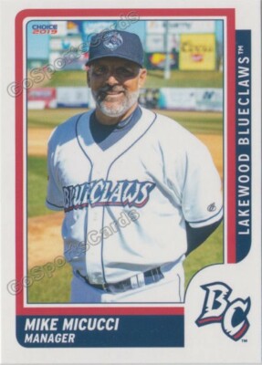 2019 Lakewood BlueClaws Mike Micucci MGR Philadelphia Phillies | eBay