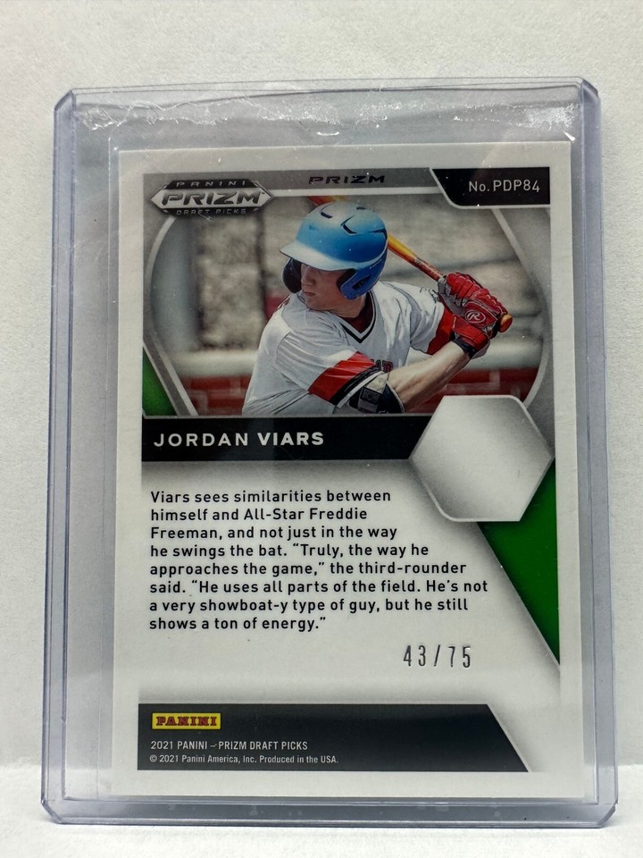 Jordan Viars 2021 Panini Prizm Draft Picks Lime Green Pulsar #PDP84 | eBay