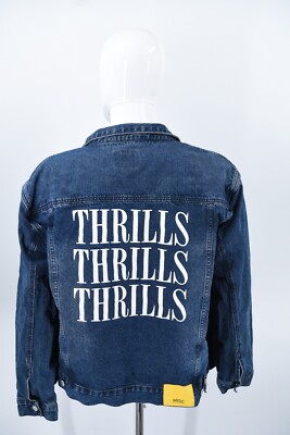 WeSC THRILLS Trucker Blue Denim Jacket - Mens Size XXL | eBay